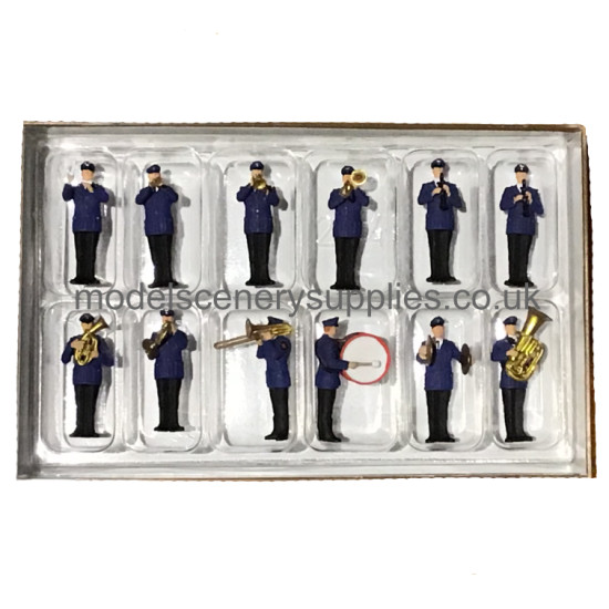 Model railway Brass Band in OO from Preiser 10600