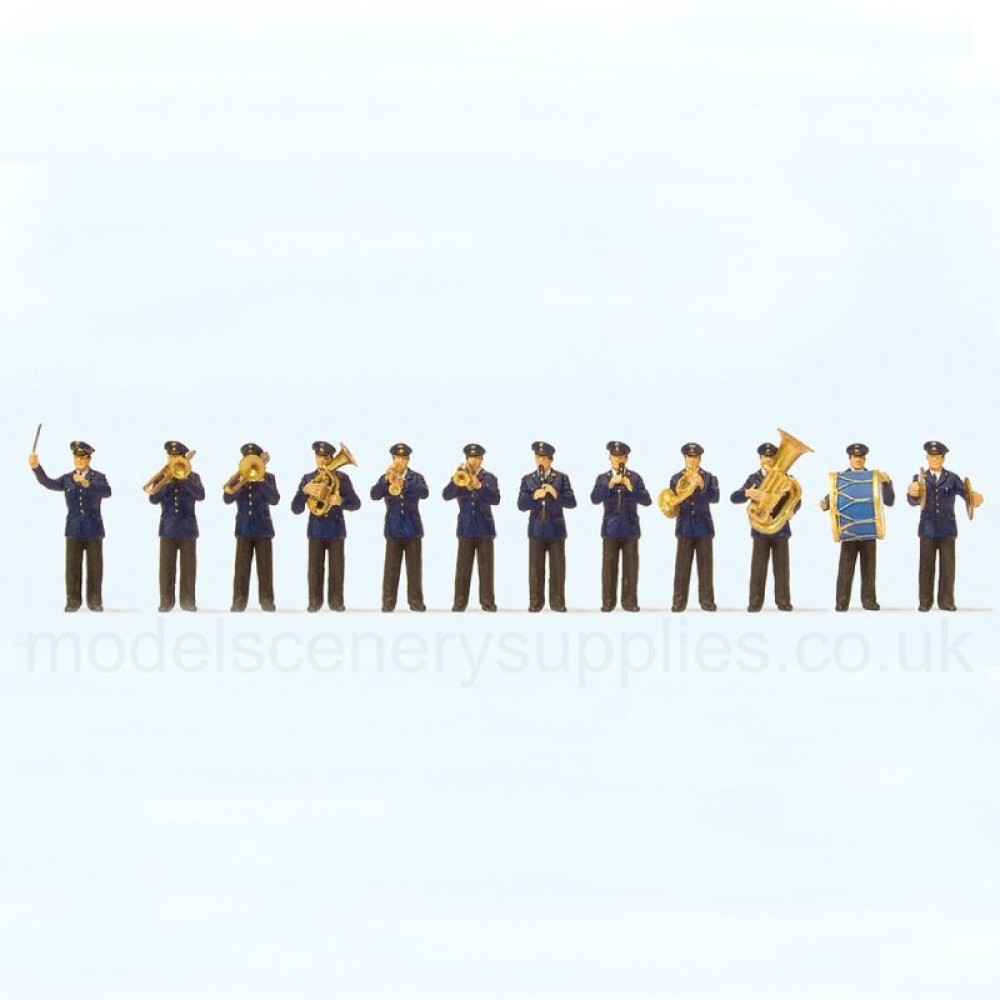 Model railway Brass Band in OO from Preiser 10600
