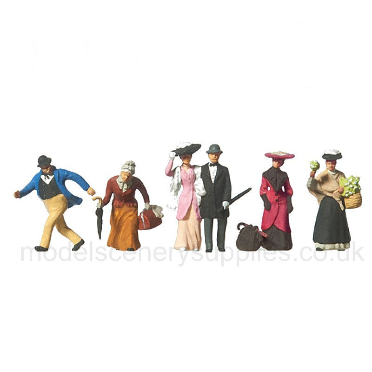 Scenecraft by Bachmann Branch-line Edwardian Passengers OO 36-431