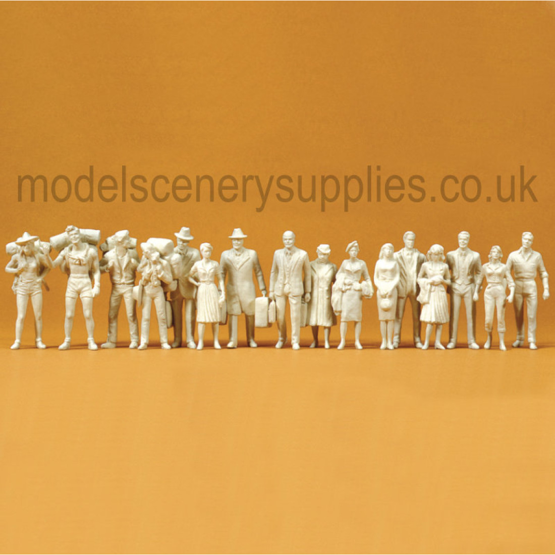 Model 1:43 O gauge figures Unpainted People Preiser 65600