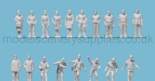 Architectural scale model Figures Scale 1:100 Preiser 74092