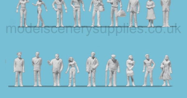 Architectural scale model Figures Scale 1:100 Preiser 74093