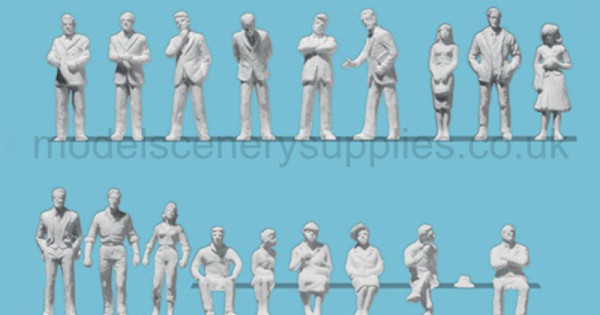 Architectural scale model Figures Scale 1:200 Preiser 80994