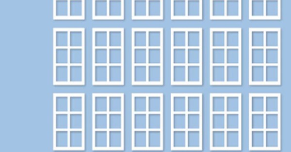Model railway building Windows 6 pane OO Ratio 139