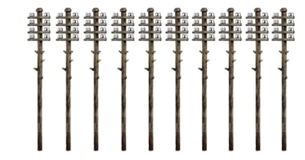 Telegraph poles N gauge