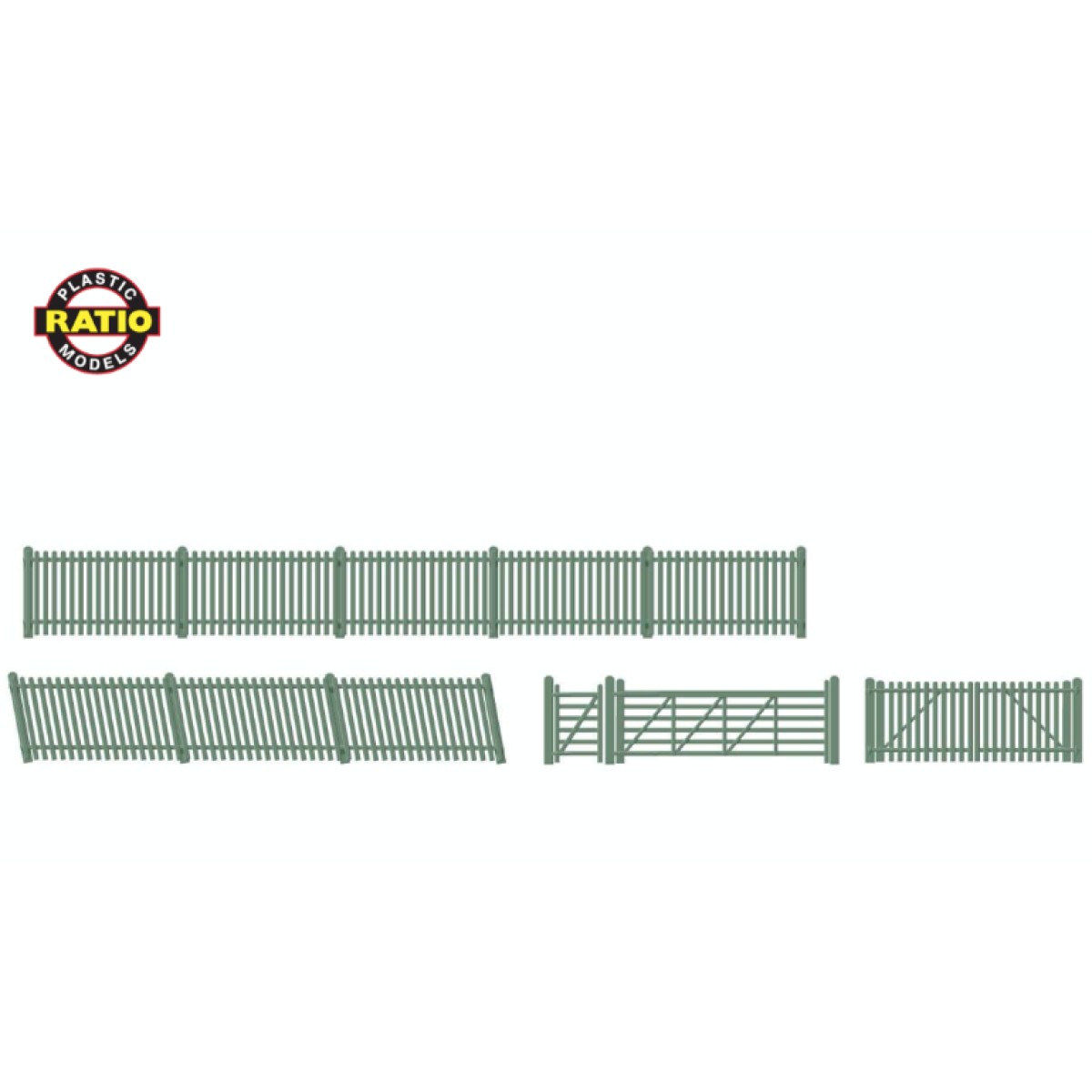Model Railway Lineside Fencing Black OO Ratio 425