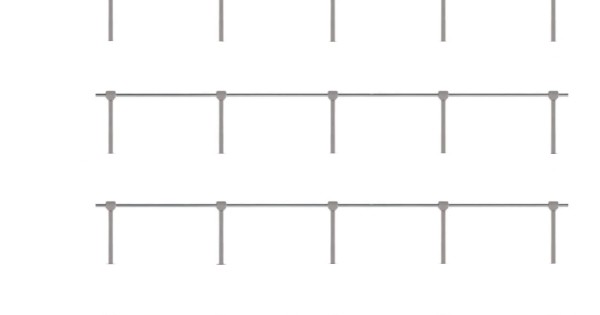 Model Hand Rail Stanchions, Single Rail