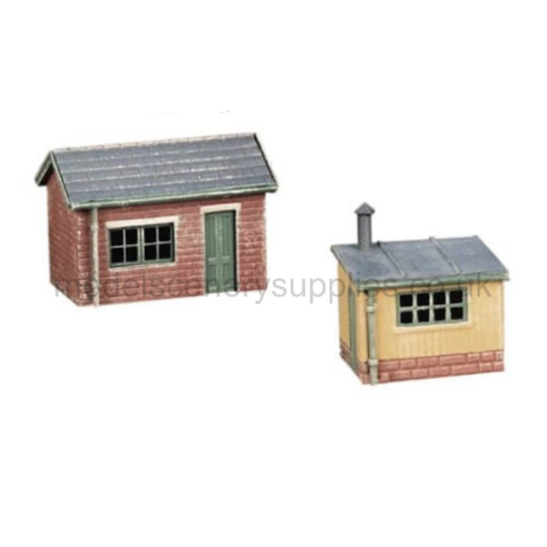 Model railway Lineside Huts x 2 N gauge Ratio 237