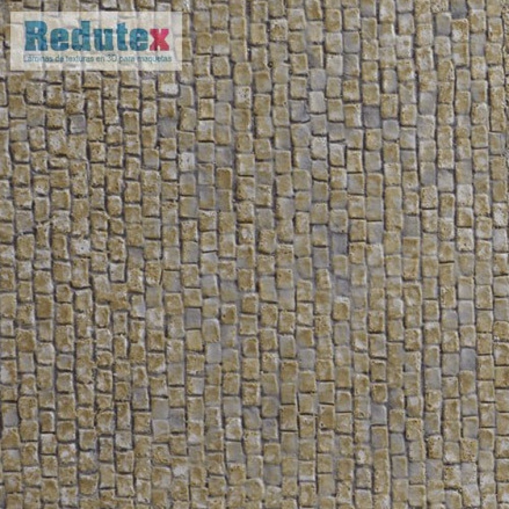 Redutex Textures 032AD122 Stone Setts Cobblestone Roadway (Polychrome)