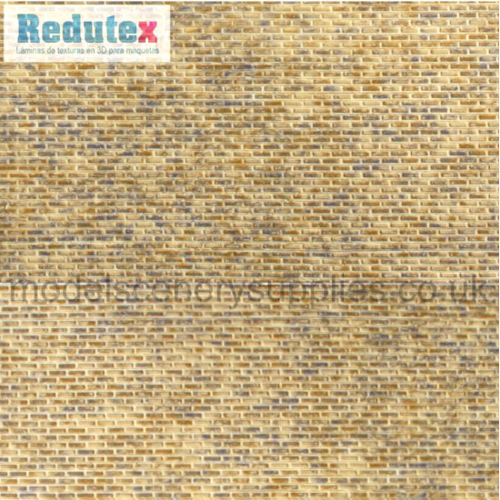 Redutex model Brick 3D Sheet OO Gauge Brick Plain Bond Heather 076LD121
