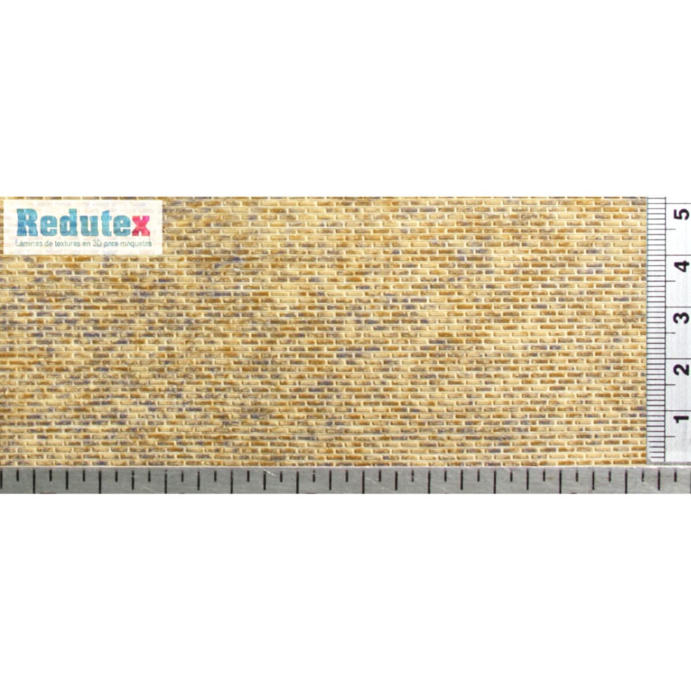 Redutex model Brick 3D Sheet OO Gauge Brick Plain Bond Heather 076LD121