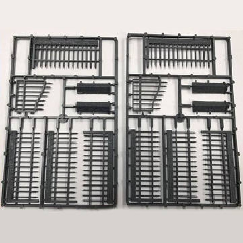 Model Railing Fence with Gates and Posts 28mm