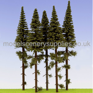 Model Spruce Trees with dead branches 150mm tall