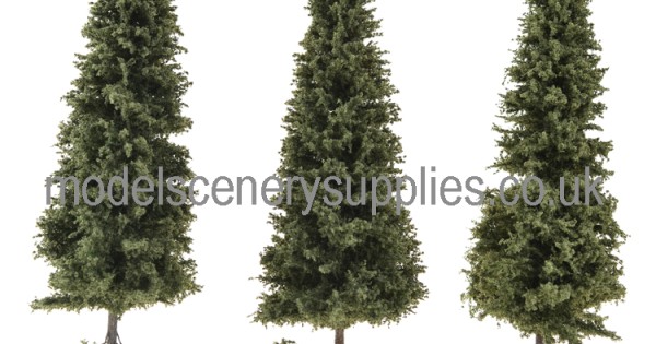Model Spruce Trees with dead branches 200mm tall