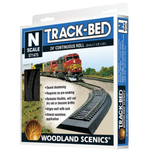 Model Railway Track underlay Woodland Scenics Track-Bed™ Roll track ...