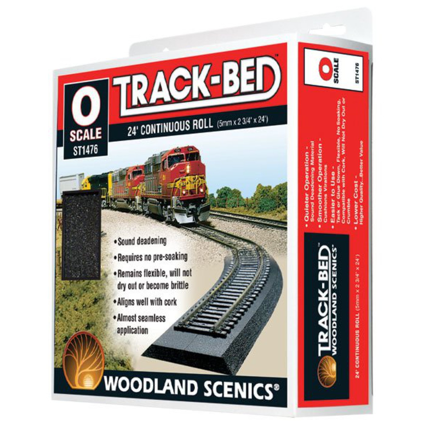 Track underlay Woodland Scenics Track-Bed™ Roll track under lay for O ...