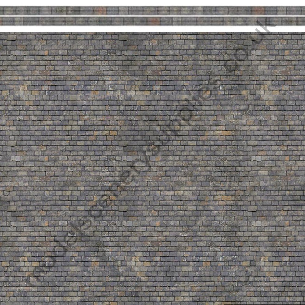 Mixed Grey Roof Slates Building Paper OO Scale Model Scenery TX184