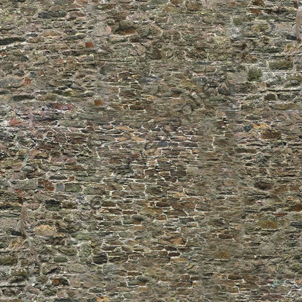 Old Stone Wall Building Paper OO Scale Model Scenery TX220