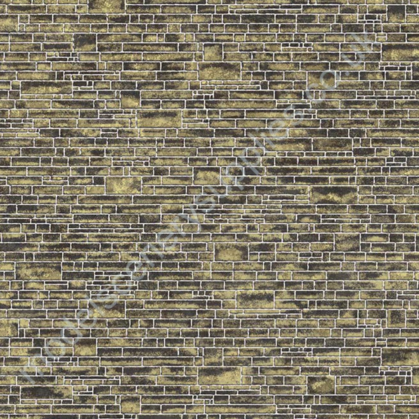 Yorkshire Stone Brick Wall Building Paper OO Scale Model Scenery TX268