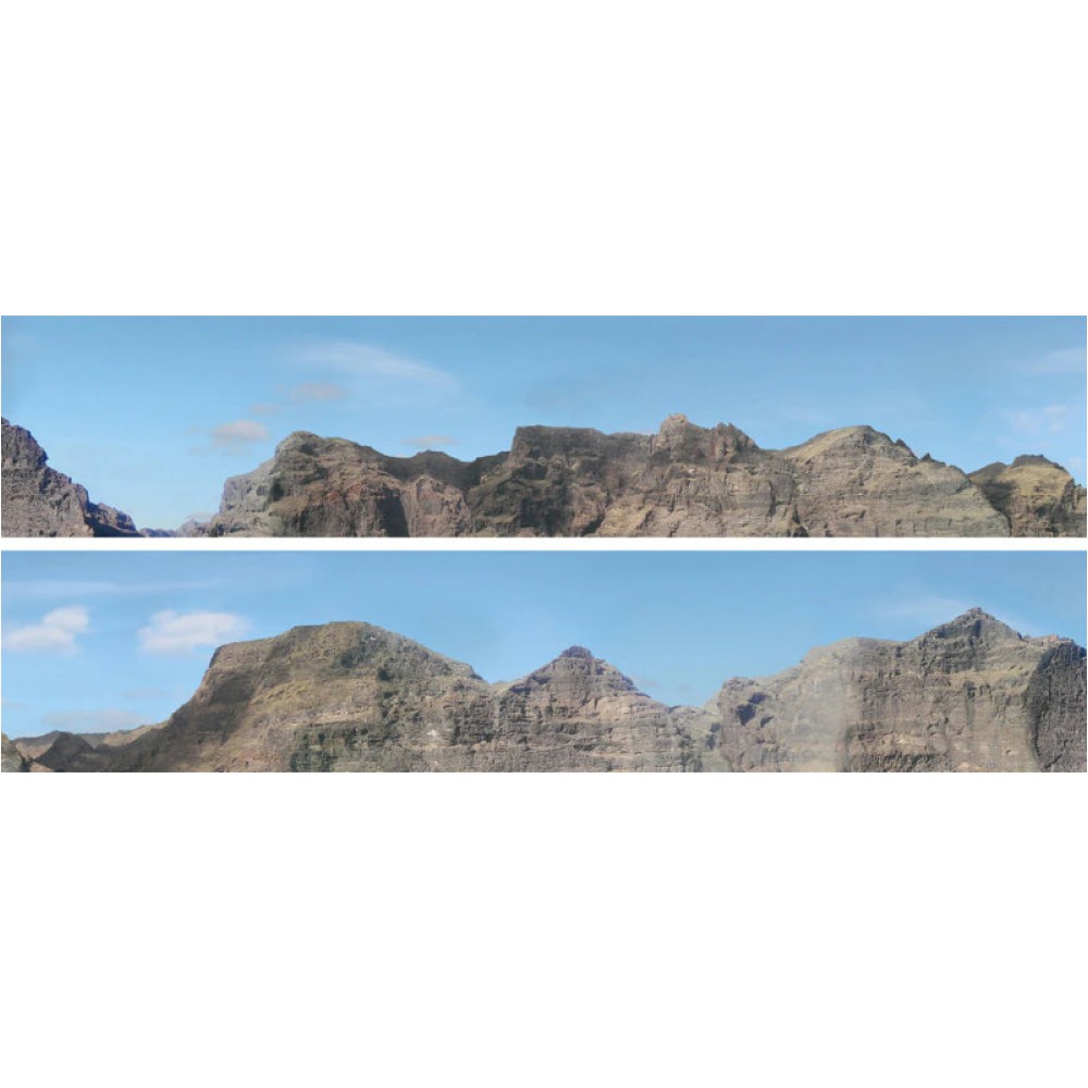 Model Railway Backscene Basalt Rock face SG615 OO 12 inch tall