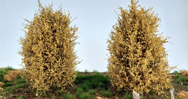 Model Railway Bushes Late Autumn 100mm Tall Silhouette 350-44