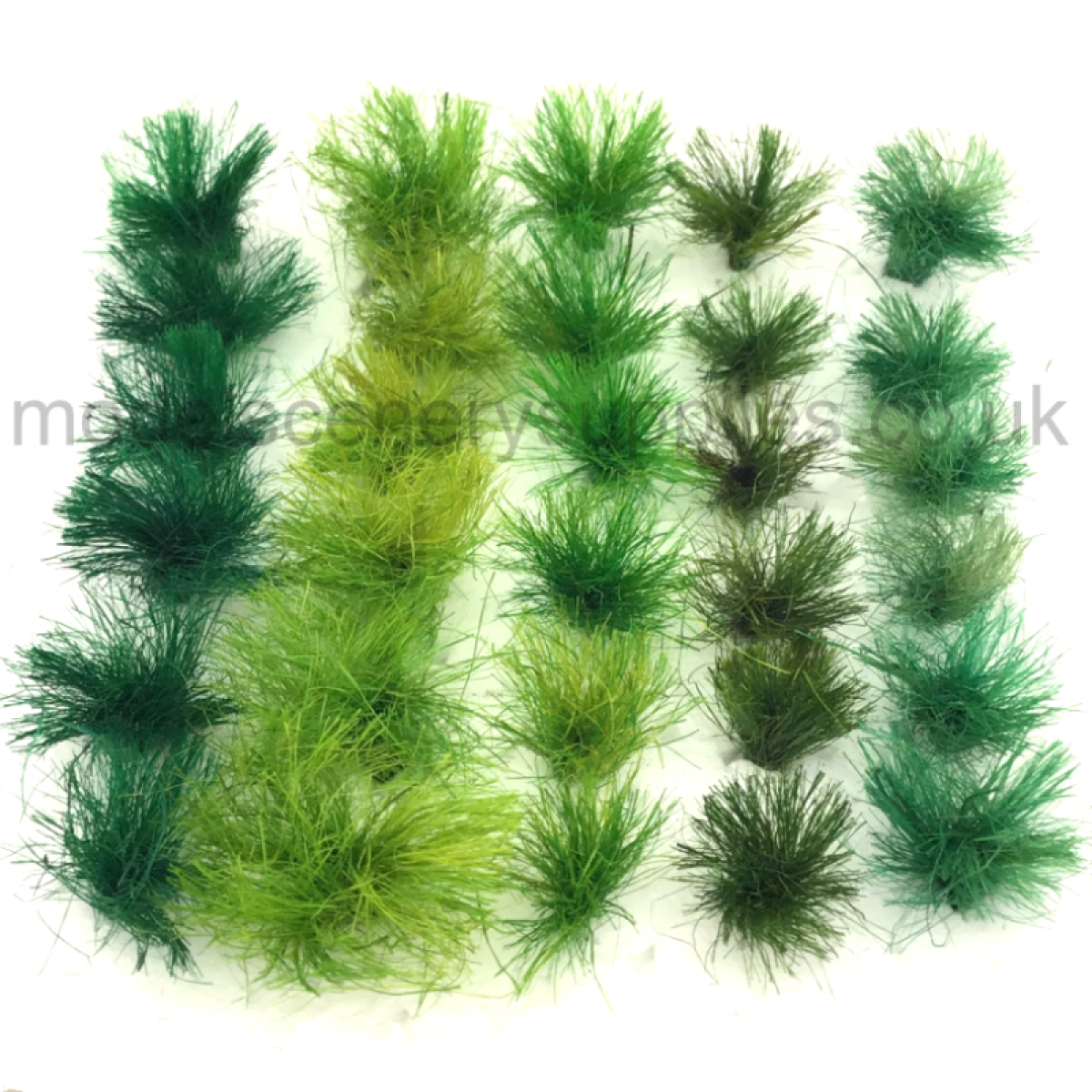 Model grass strips tufts pathway narrow