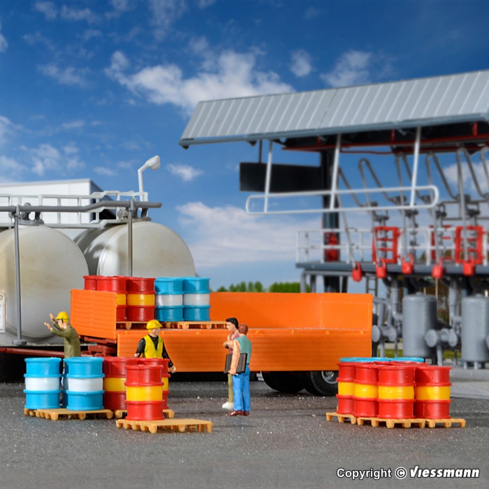 Model railway railway Oil drums OO