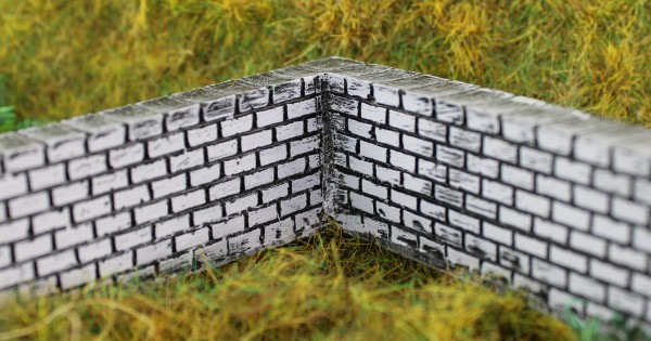 Model Wargame Brick Built Walling WWScenics