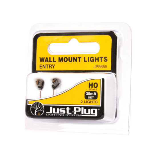 Model Railway Wall Mount Lights for Woodland scenics Just Plug system.