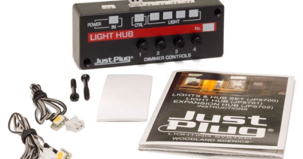 Model Railway Lights from Woodland scenics Just Plug system.