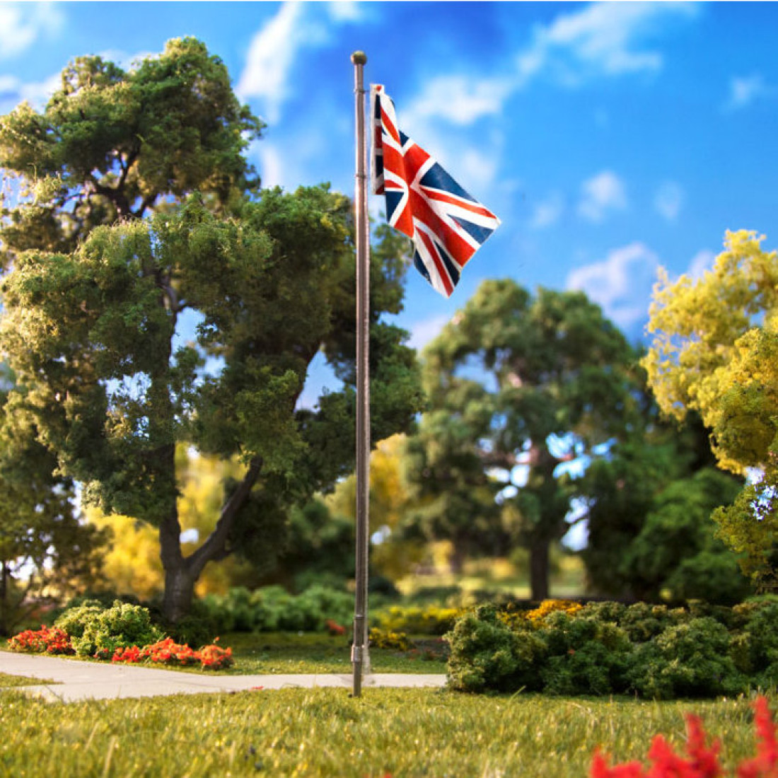 Model railway Union Jack Flag Pole JP5959