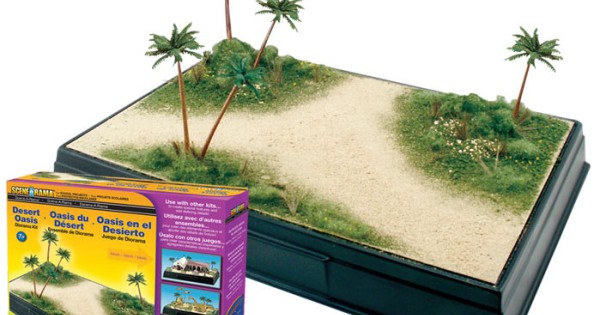 Model Making Desert Oasis Diorama Kit from Woodland Scenics