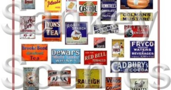 Rusted Enamel Signs OO pack 1