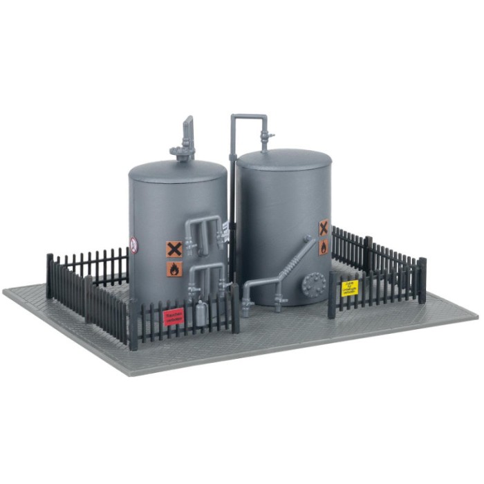 Model railway Diesel Oil Storage Tanks in OO from Faller 131338
