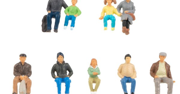 Model Railway Seated People OO