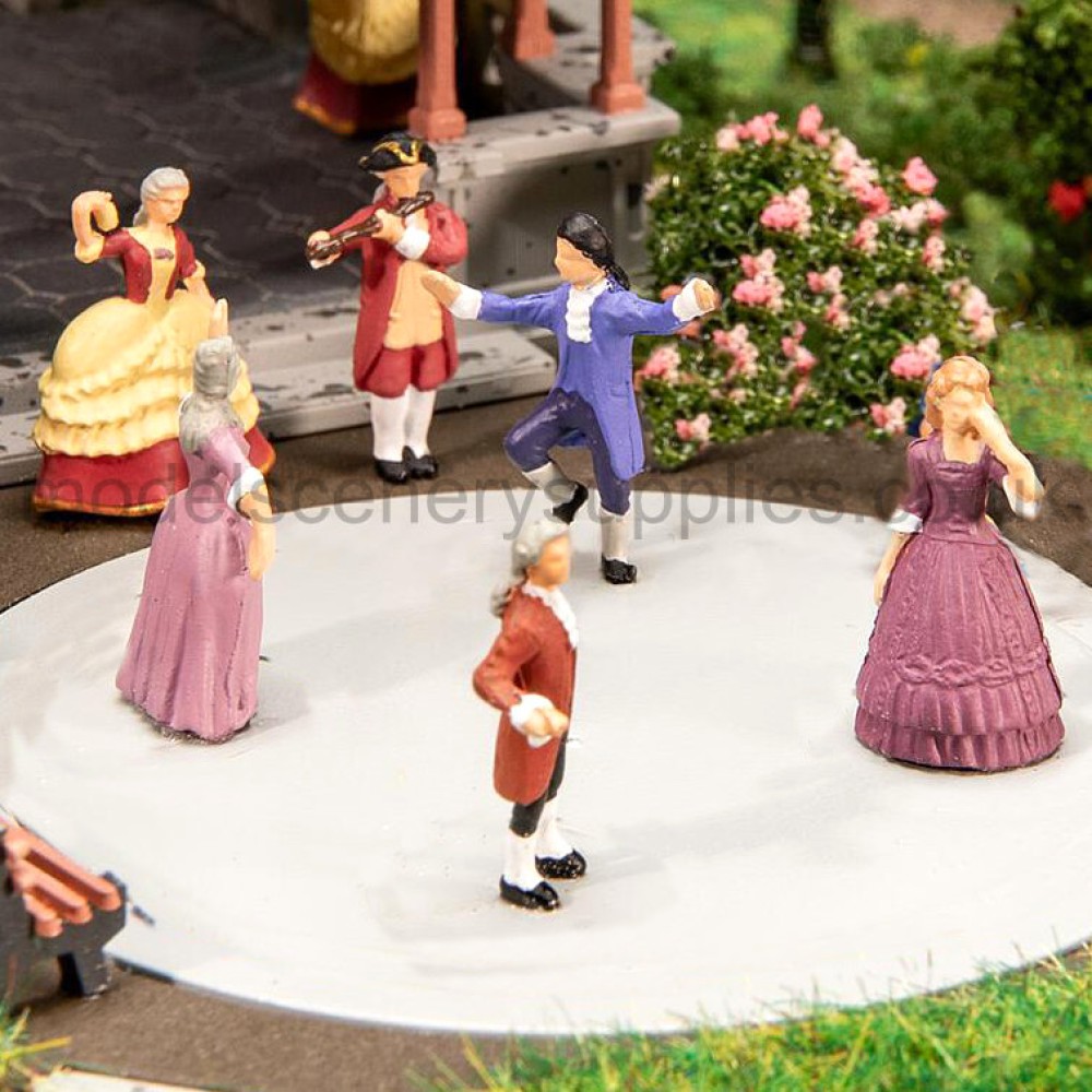 Model Railway Period Rococo Dance Figures In OO Faller 151708