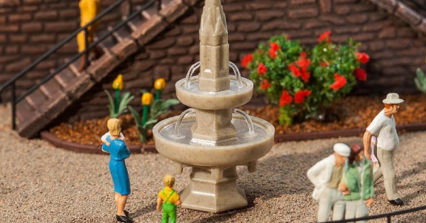 Model railway town fountain Faller 180944
