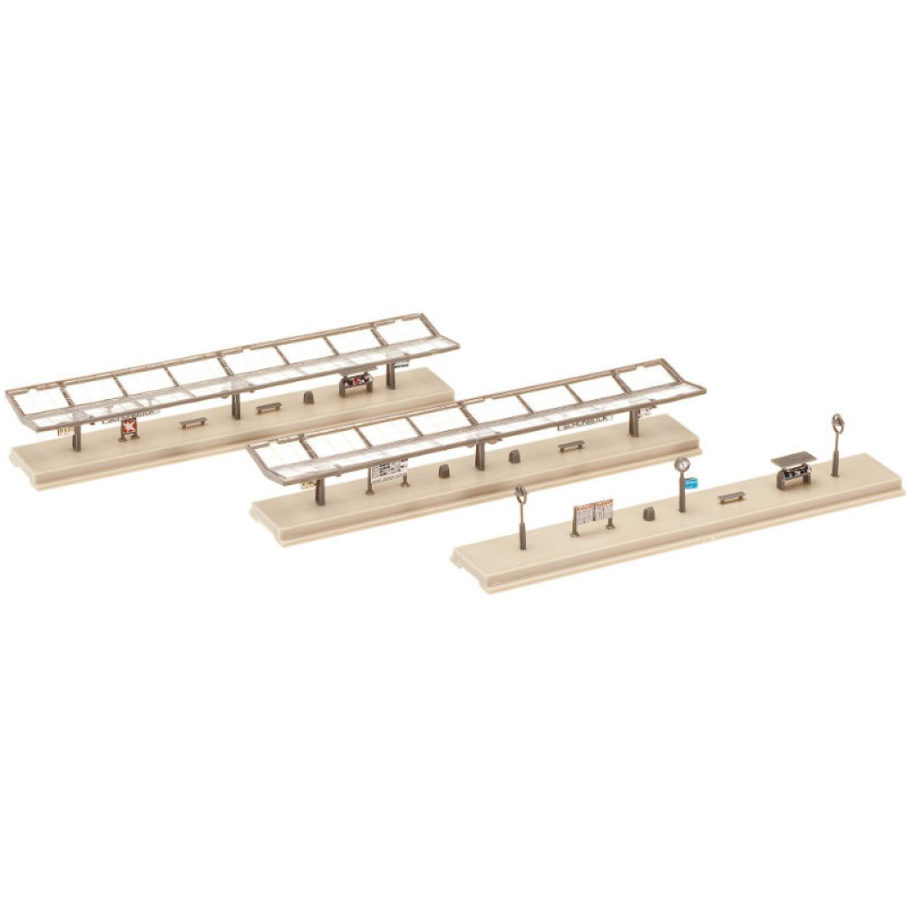 Model railway Platforms and Canopy in Z Gauge