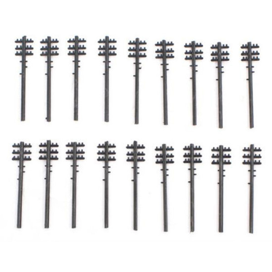 Model Railway Telegraph Poles for N Gauge