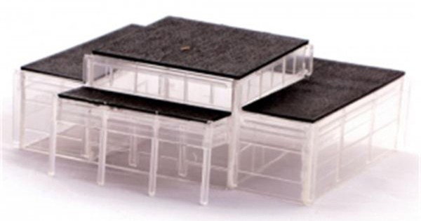 Model Railway Modern Glass Station Building in N Gauge