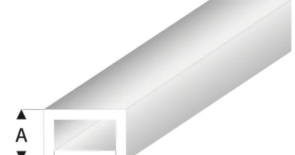 Plastic Profile Rectangular OPAQUE TUBE