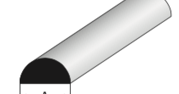 Plastic Profile Half Round