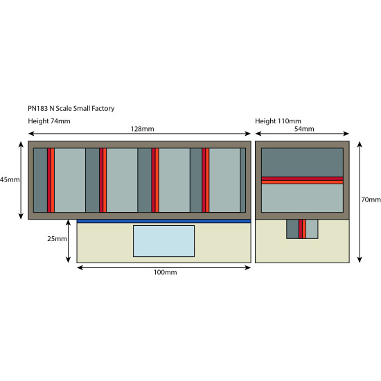 N gauge Small Factory Metcalfe PN183