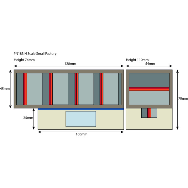 N gauge Small Factory Metcalfe PN183