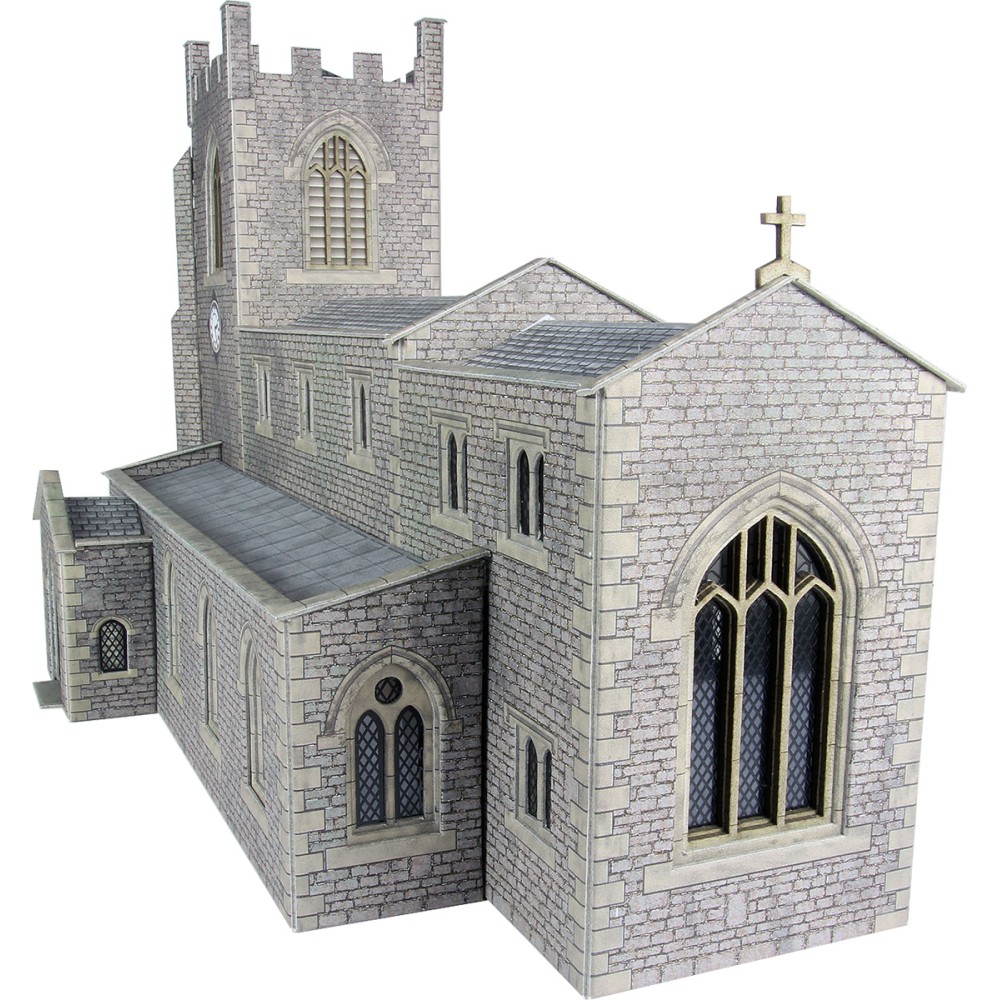 Model railway Church in OO from Metcalfe PO226