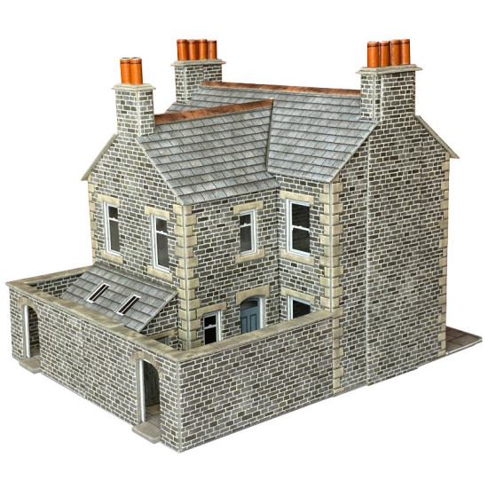 Model card kit Terraced Houses Stone OO Metcalfe PO301