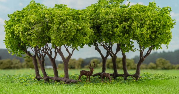 Model Railway Trees for a Wooded Tree Copse