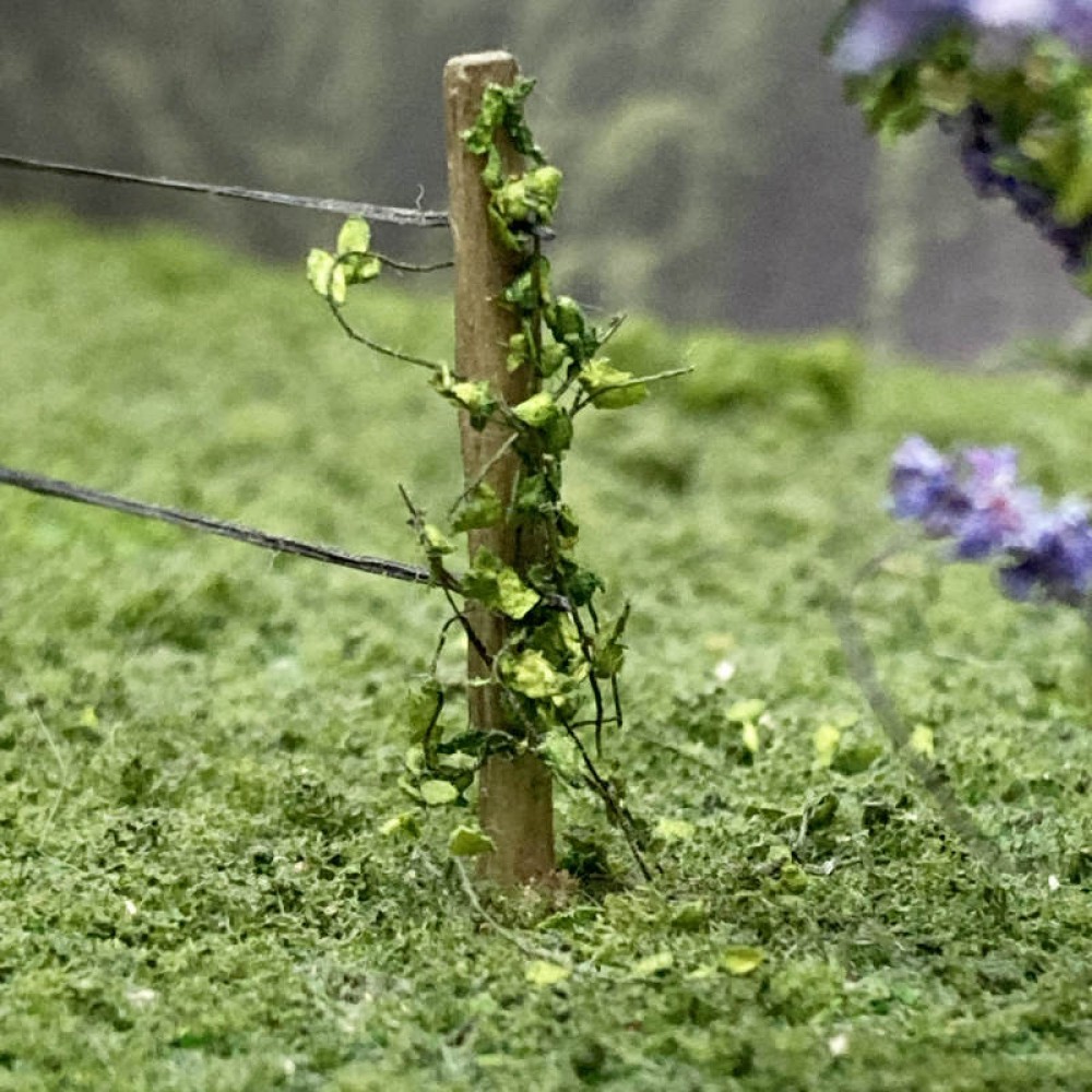 Model Climbing Vines with flowers
