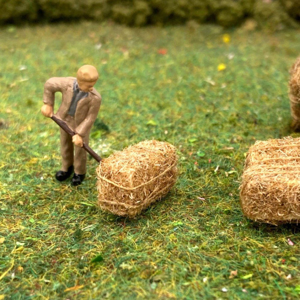 Model Square Straw Bales 1:76 scale for OO