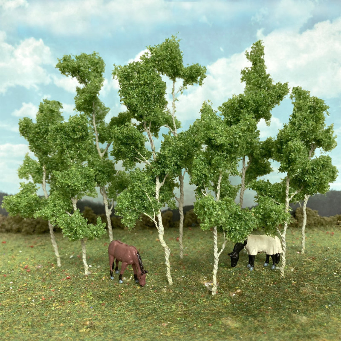 Model Tall OO Trees Light Green.